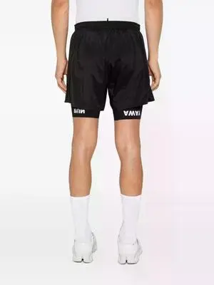 Satisfy Layered Logo-print Shorts
