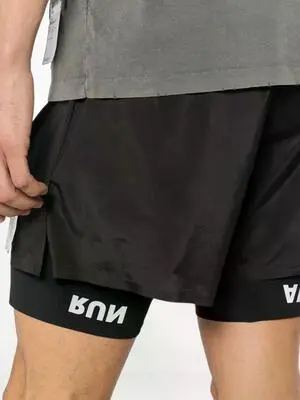 Satisfy Layered Logo-print Shorts