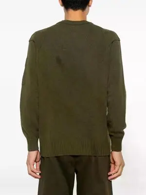 C.P. COMPANY Lens Detail Crew Neck Sweater - Green