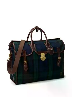 Polo Ralph Lauren Weekender Plaid Leather Holdall