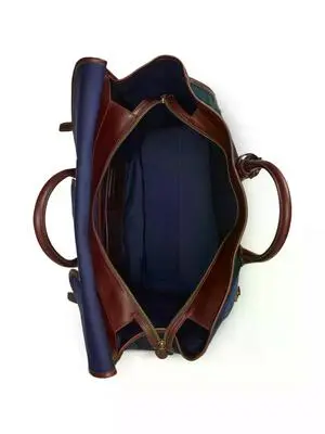 Polo Ralph Lauren Weekender Plaid Leather Holdall