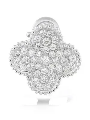 LB EXCLUSIVE Diamond Clover Earrings - Silver