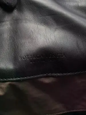 Bottega Veneta 2012-2026 Intrecciato Trimmed Leather Drawstring Backpack