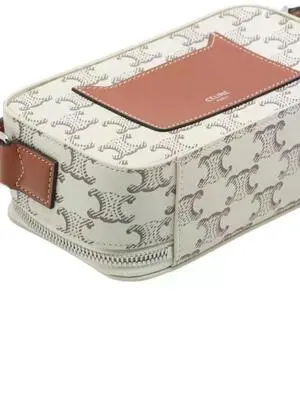 Celine 2015-2026 Mini Triomphe Coated Canvas Camera Bag Crossbody Bag