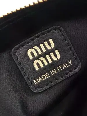 Miu Miu 2010-2026 Velvet Chain Crossbody Bag