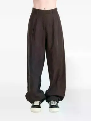 CASEY CASEY Coco Pleated Wide-leg Trousers