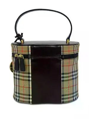 Burberry 1980-1990 Haymarket Check Canvas Vanity Bag