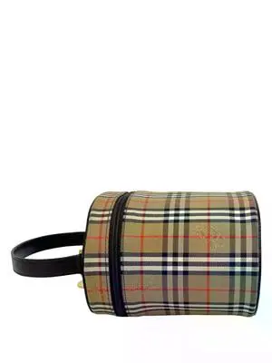 Burberry 1980-1990 Haymarket Check Canvas Vanity Bag