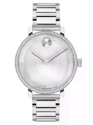 Movado Evolution 2.0 Crystal-embellished 34mm Watch - Silver