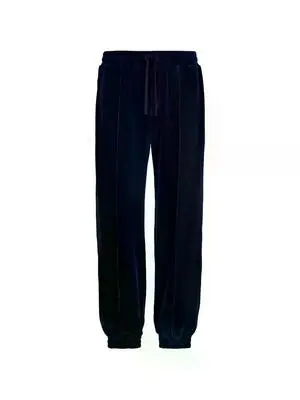 Valentino Garavani Velvet Track Pants - Blue