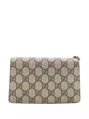 Gucci Dionysus Bag Gg Coated Canvas Super Mini Crossbody Bag