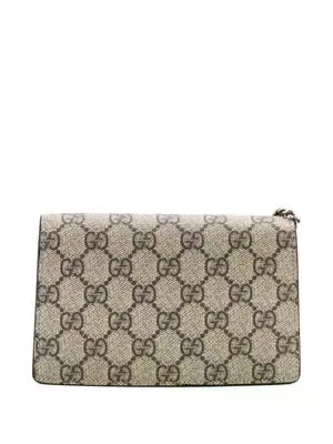 Gucci Dionysus Gg Coated Canvas Super Mini Crossbody Bag - Brown