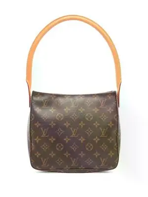 LOUIS VUITTON 2001 Monogram Looping Mm Shoulder Bag - Brown