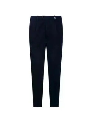 MYTHS Pleated-detail Button-fastening Trousers - Blue
