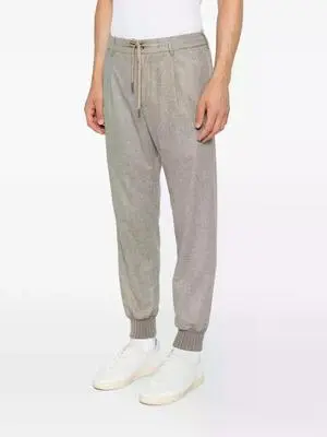 Tagliatore Drawstring-waist Ribbed-cuff Track Pants