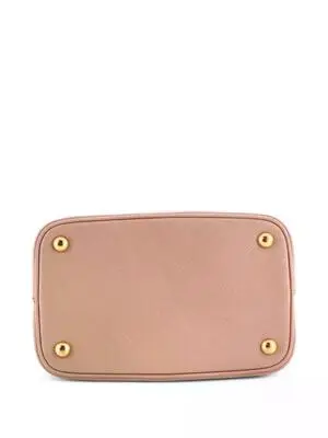 Prada Saffiano Leather Medium Bucket Bag - Neutrals