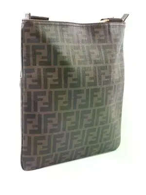Fendi 2000-2010 Zucca Spalmati Crossbody Bag