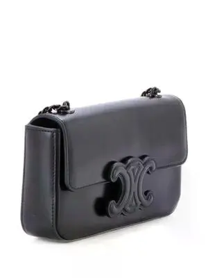 Celine Triomphe Chain Leather Small Shoulder Bag
