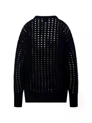 NUDE Open-knit Crew-neck Sweater