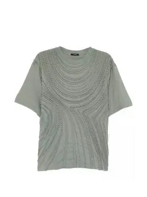 TAAKK Embroidered Crew-neck T-shirt