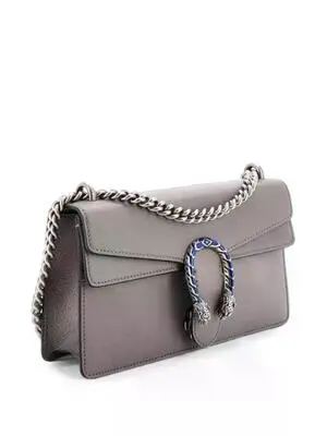 Gucci Dionysus Bag Leather Small Shoulder Bag - Grey
