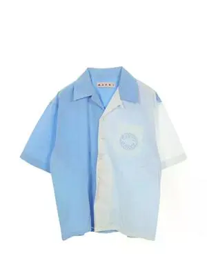 Marni 2010s Bicolor Short-sleeve Shirt - Blue