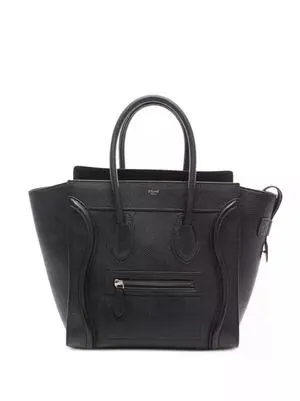 Celine 2010s Micro Luggage Tote Bag - Black