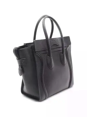 Celine 2010s Micro Luggage Tote Bag - Black