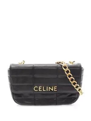 Celine 2010s Matelasse Chain Shoulder Bag - Black