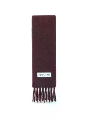 Acne Studios Skinny Mohair Scarf - Red