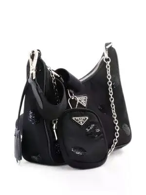 Prada Re-edition 2005 Sequin Embellished Tessuto Small Shoulder Bag