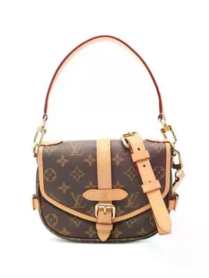 LOUIS VUITTON Saumur Bb Monogram Handbag - Brown