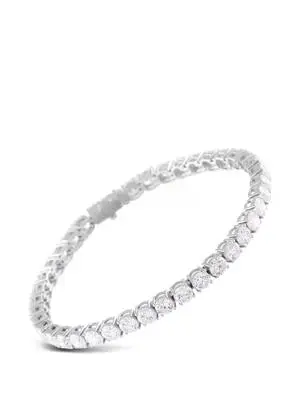 LB EXCLUSIVE Platinum Diamond Tennis Bracelet - Silver