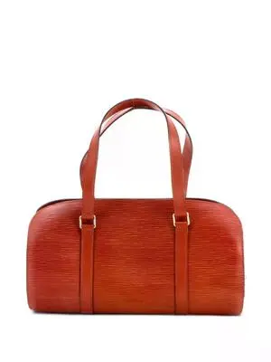 LOUIS VUITTON LOUIS VUITTON Soufflot Epi Leather Handbag Brown