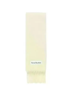 Acne Studios Skinny Mohair Scarf - White