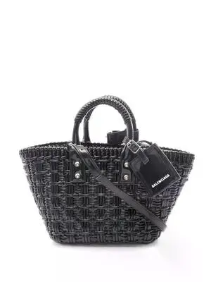 Balenciaga 2010s Xs Bistro Basket Tote Bag - Black