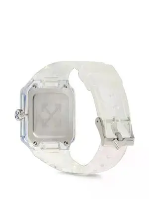 Off-White Proto 01 Transparent Watch With Blue Arrow Dial