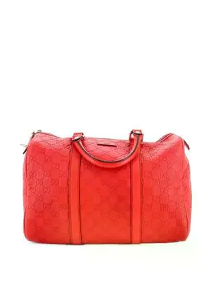 Gucci Joy Boston Bag Embossed Leather Medium Handbag