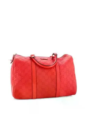 Gucci Joy Boston Bag Embossed Leather Medium Handbag
