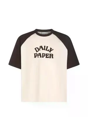 DAILY PAPER Logo-print Raglan-sleeve T-shirt - Neutrals