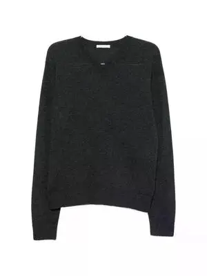 THE ROW Thamm V-neck Sweater - Grey