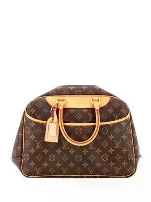 LOUIS VUITTON Deauville Monogram Canvas Handbag - Brown