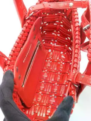 Balenciaga 2010s Bistro Basket Handbag - Red