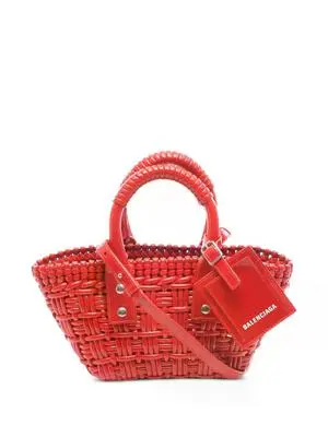 Balenciaga Bistro Basket Handbag - Red