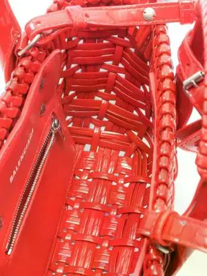 Balenciaga Bistro Basket Handbag - Red