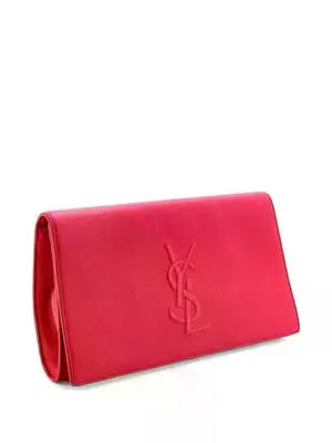 Saint Laurent Belle De Jour Leather Large Clutch Bag
