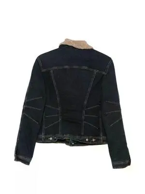 Dolce & Gabbana 2000s Faux-shearling Collar Denim Jacket