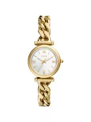 Fossil Carlie Curb-chain 28mm Watch - Neutrals