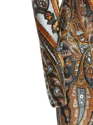 Etro Paisley-print High-neck Midi Dress