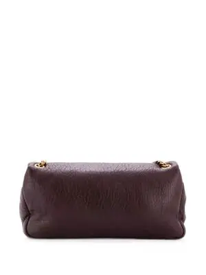 Saint Laurent Calypso Flap Bag Leather Medium Crossbody Bag - Brown
